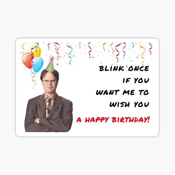 "The Office, Dwight Schrute, Blink once, pull the plug, quotes, gifts ...