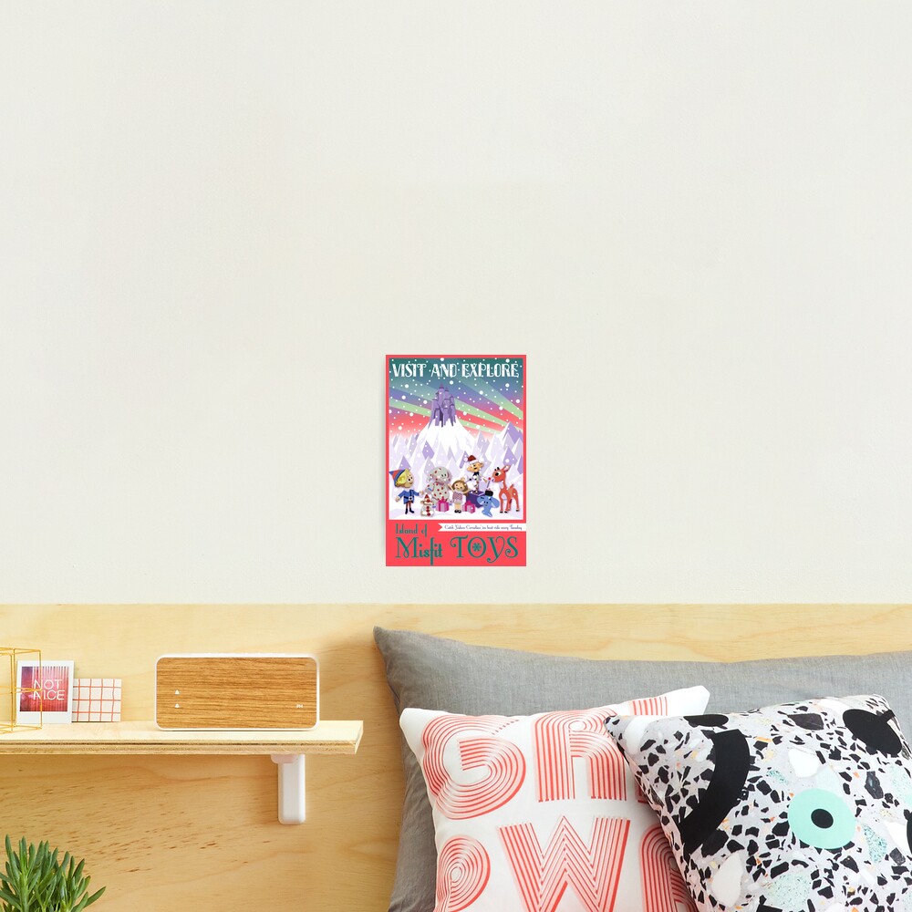 "Island of Misfit Toys - Rudolph Vintage Style Travel Poster ...