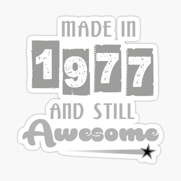 Vintage 1977 Aged To Perfection Stickers | Redbubble