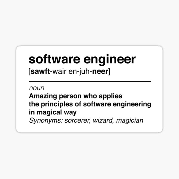 "Software engineer : STICKER" Sticker for Sale by KeepOnCoding | Redbubble