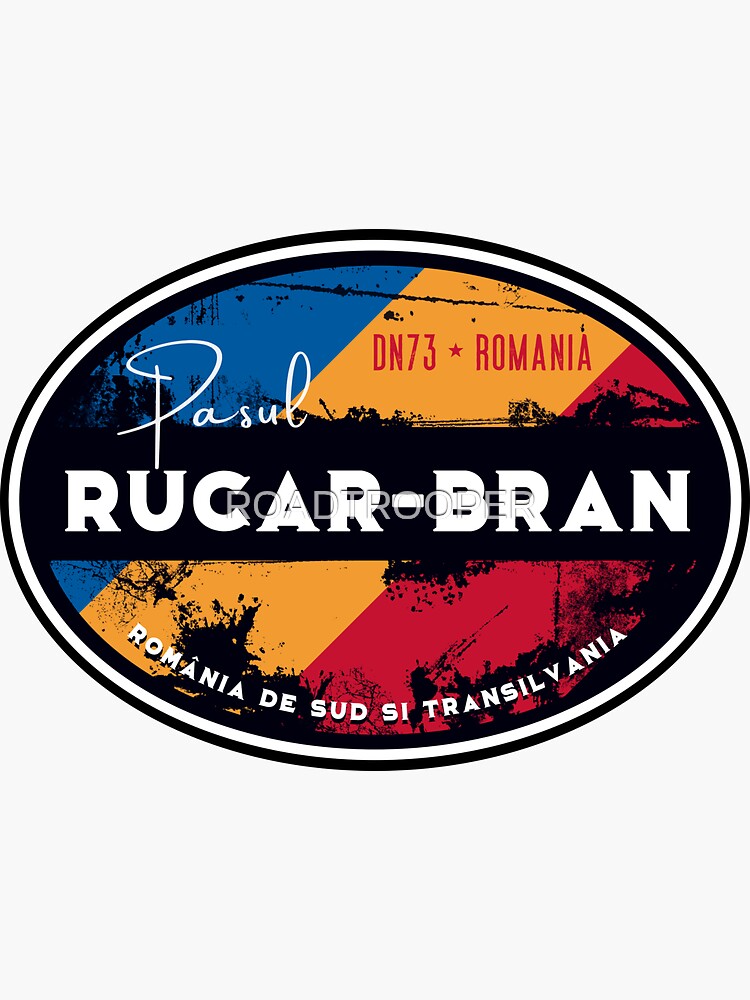 "Rucăr-Bran Pass Romania T-Shirt + Sticker " Sticker for Sale by ...