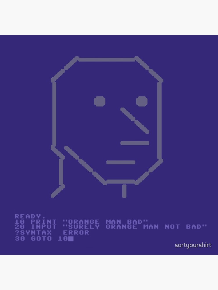 "Commodore 64 NPC Meme" Photographic Print for Sale by sortyourshirt ...