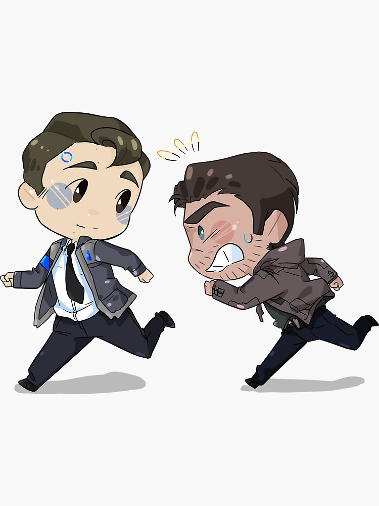 "Chibi chase!" Sticker for Sale by Deep-in-mind1 | Redbubble