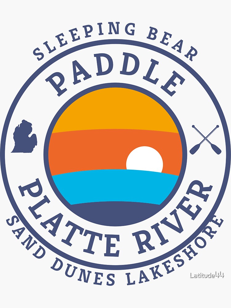 "Platte River Sleeping Bear Sand Dunes National Lakeshore " Sticker for ...