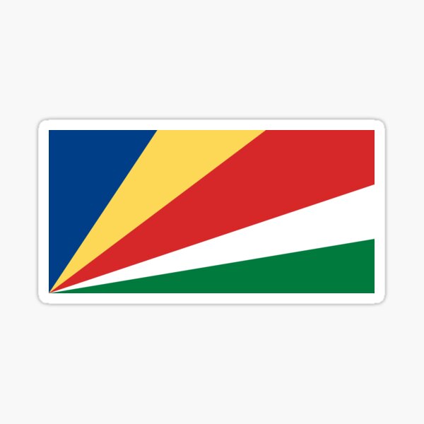 "Flag of Seychelles" Sticker for Sale by MrsFlags | Redbubble