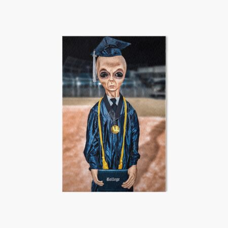 "Gray Dexxter Alien Graduation Ceremony" Art Board Print by Artistt137 ...