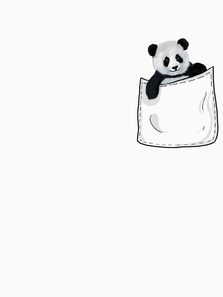 "Panda in a pocket" T-shirt for Sale by Kharts | Redbubble | panda t ...