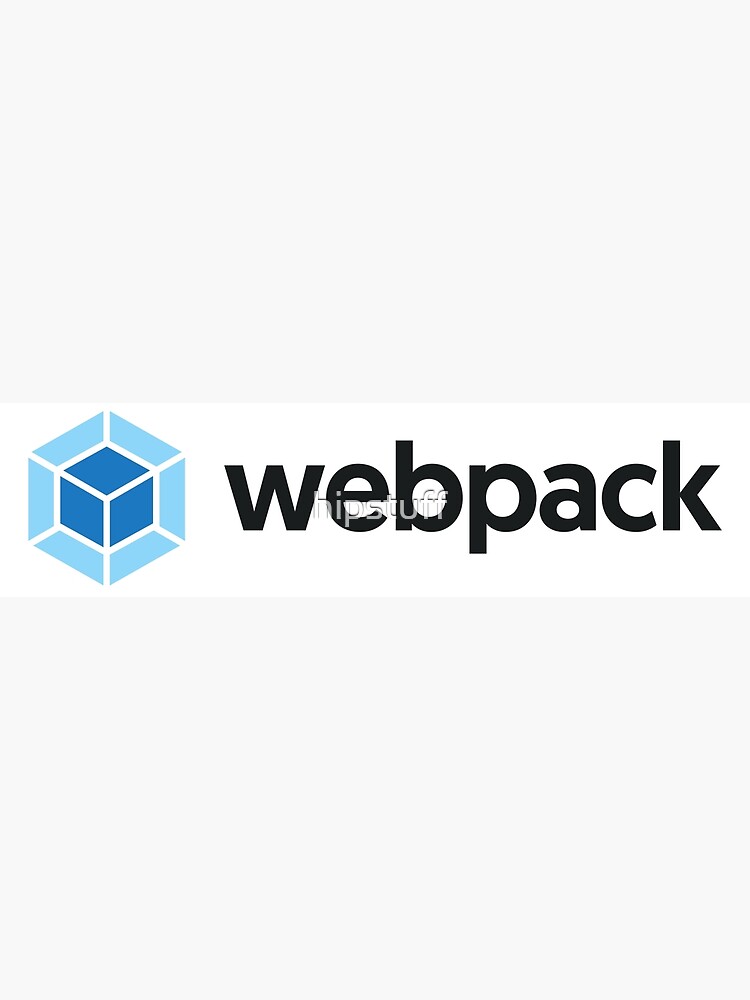 "Webpack JS logo" Poster for Sale by hipstuff | Redbubble