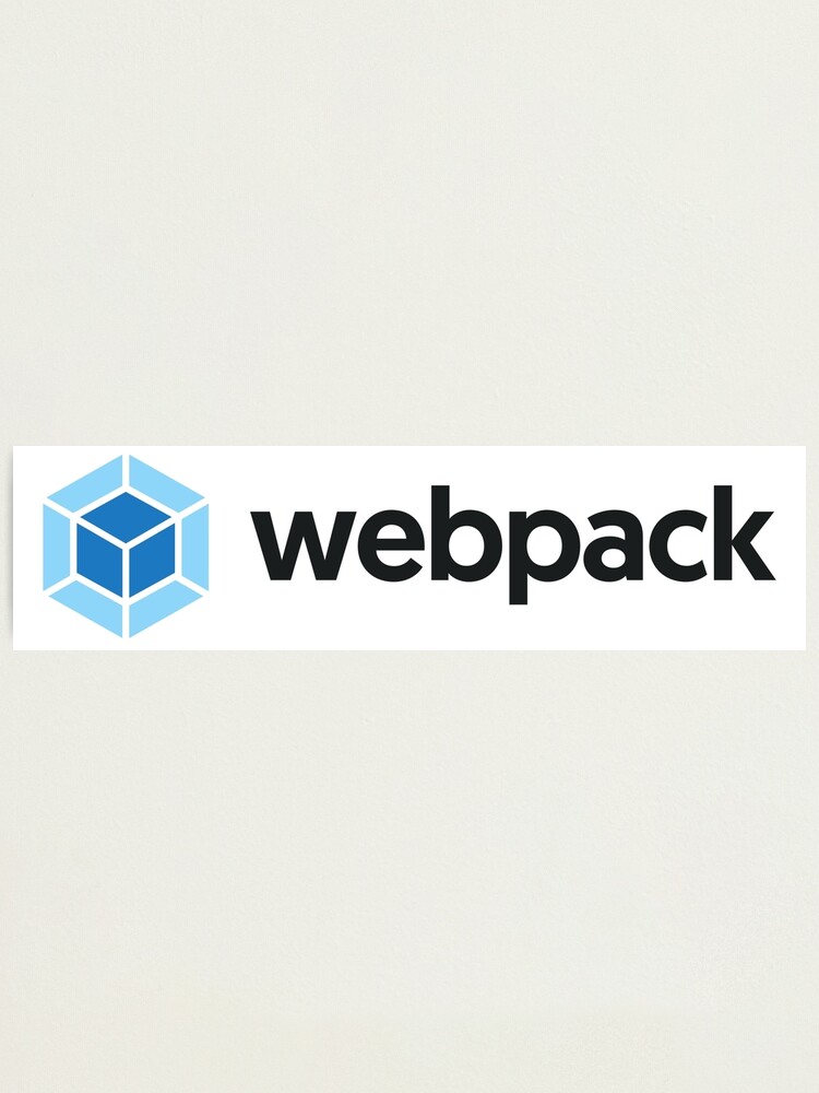 "Webpack JS logo" Photographic Print for Sale by hipstuff | Redbubble