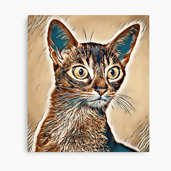 "Abyssinian Cat" Canvas Print for Sale by Loredan | Redbubble