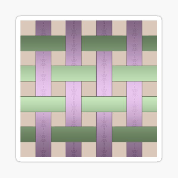 " Basket weaving" Sticker for Sale by fuzzyfox | Redbubble