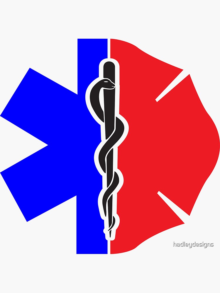 "AMR Paramedic EMT Firefighter First Responder EMS ER" Sticker for Sale ...