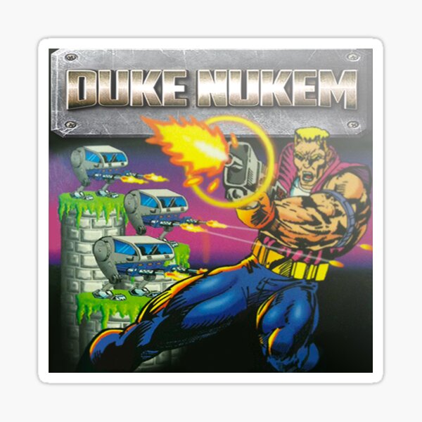 "Duke Nukem coverart" Sticker for Sale by guppie96 | Redbubble
