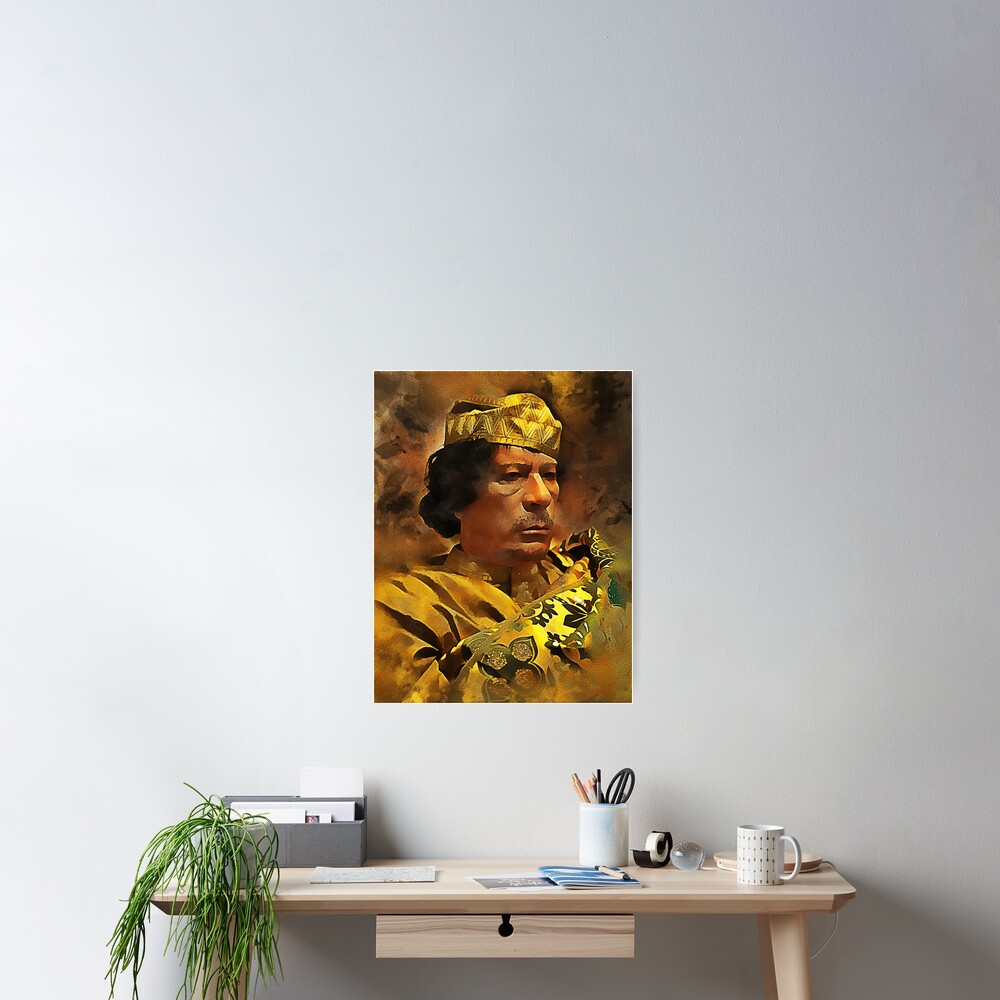 "Muammar Gaddafi" Poster by Loredan | Redbubble