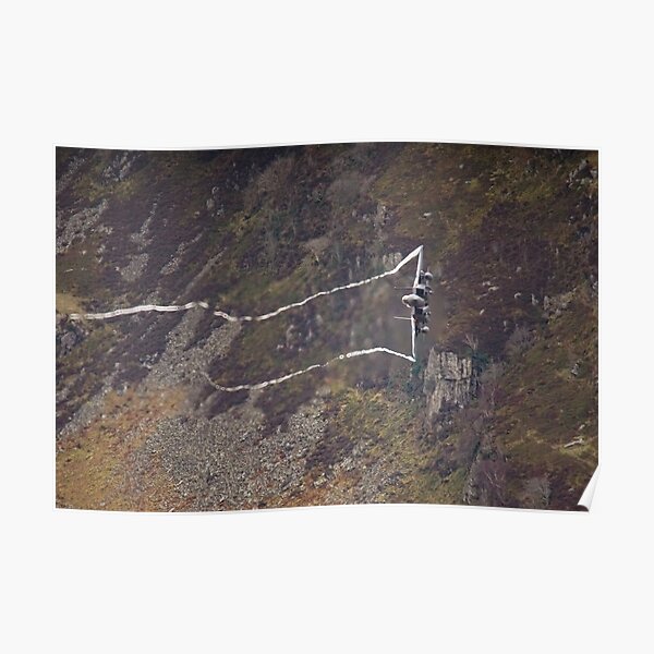 "F-15 with streamers, Bwlch, Mach Loop, Wales" Poster for Sale by ...