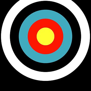 "Bullseye Archery Target Shooter Rings" Art Print for Sale by ...