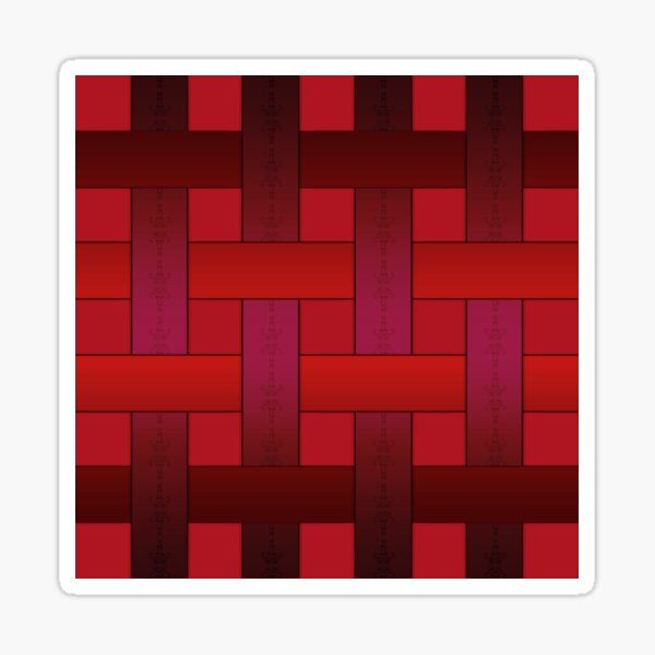 "Ribbon weaving" Sticker for Sale by fuzzyfox | Redbubble