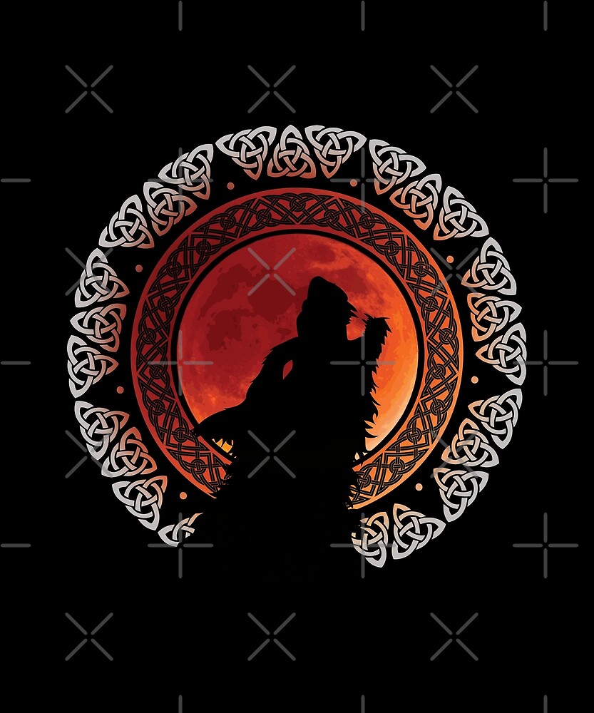 "Fenrir Wolf Moon" by Beltschazar | Redbubble