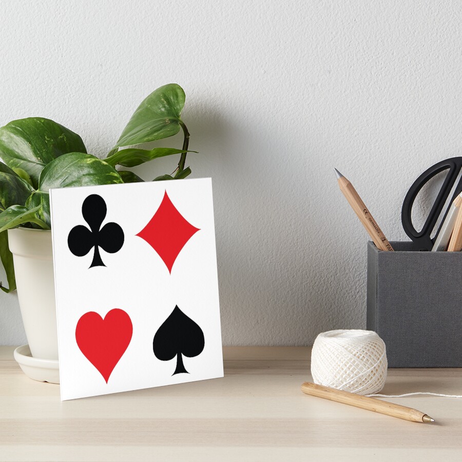 "Card Suits" Art Board Print by PepaAnaRB | Redbubble