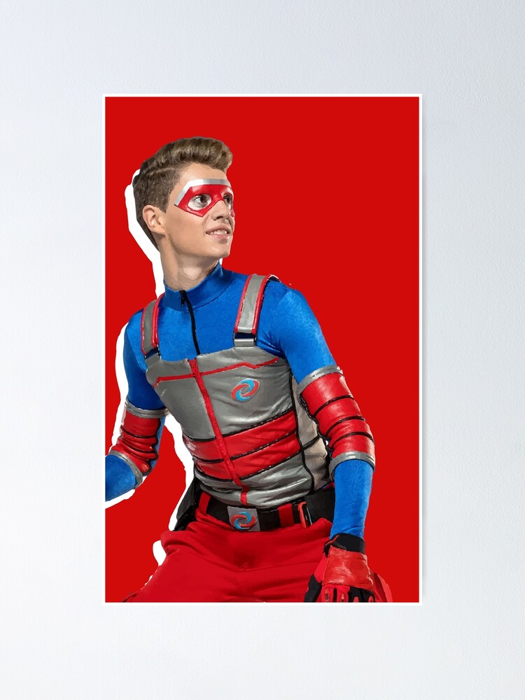 "Kid Danger Action - Red" Poster for Sale by Linneke | Redbubble