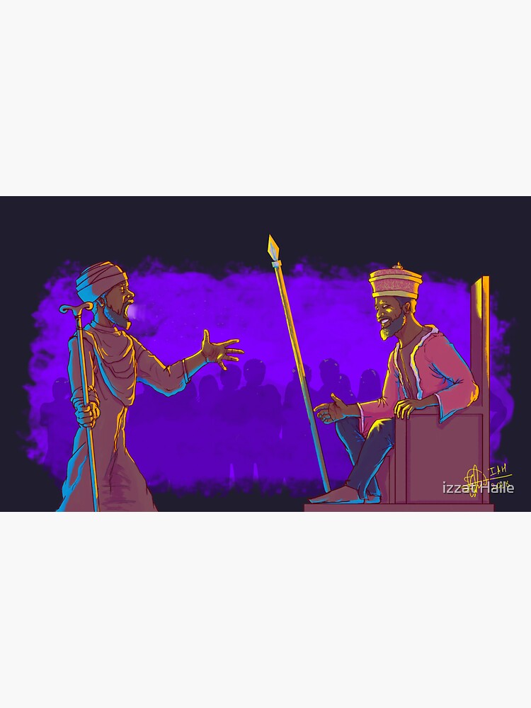 "Saint Yared and the Emperor Gabra Masqal" Sticker by Th-ink | Redbubble