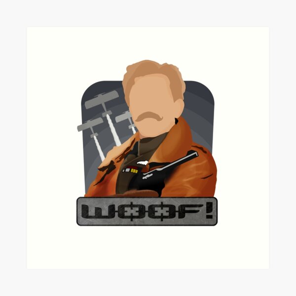 "Lord Flashheart 'Woof' Blackadder Design" Art Print by davidspeed ...