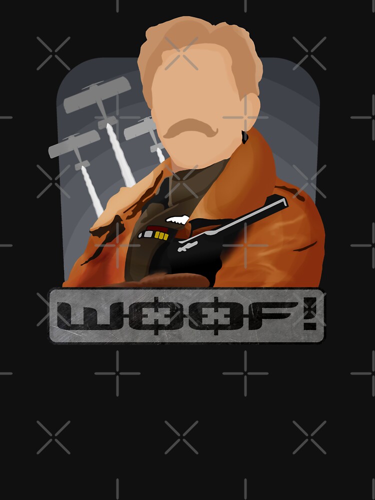 "Lord Flashheart 'Woof' Blackadder Design" T-shirt for Sale by ...