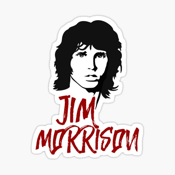 "Jim Morrison" Sticker by Loredan | Redbubble