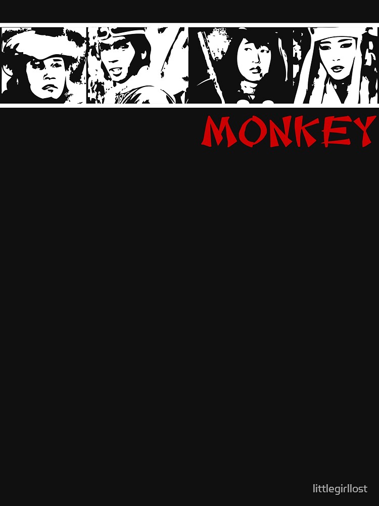 "MONKEY!!!!!!" T-shirt for Sale by littlegirllost | Redbubble | monkey ...