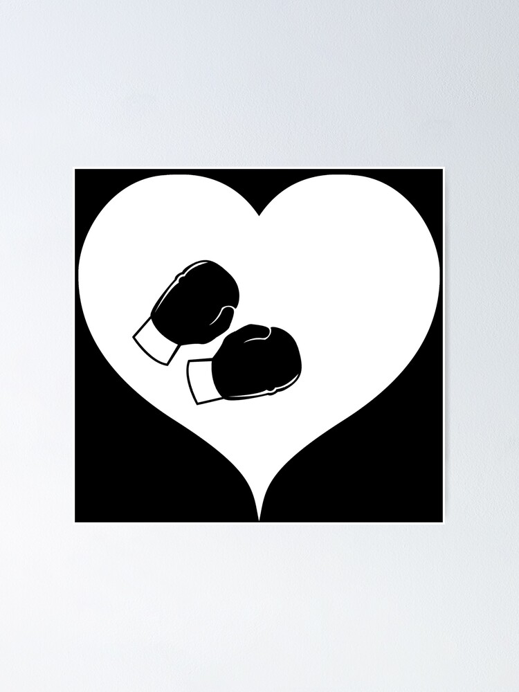 "Boxing gloves boxing heart" Poster by RetroFuchs | Redbubble