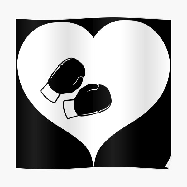 "Boxing gloves boxing heart" Poster by RetroFuchs | Redbubble