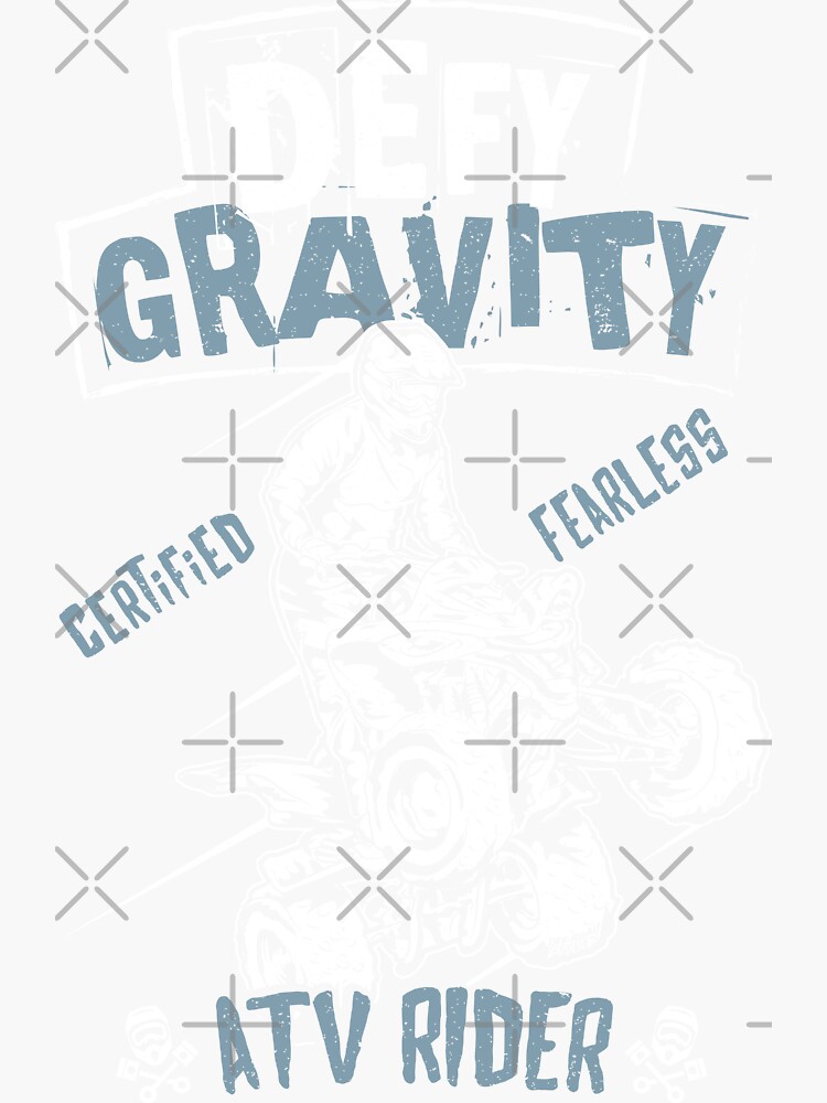 "ATV Quad Defy Gravity" Sticker for Sale by offroadstyles | Redbubble