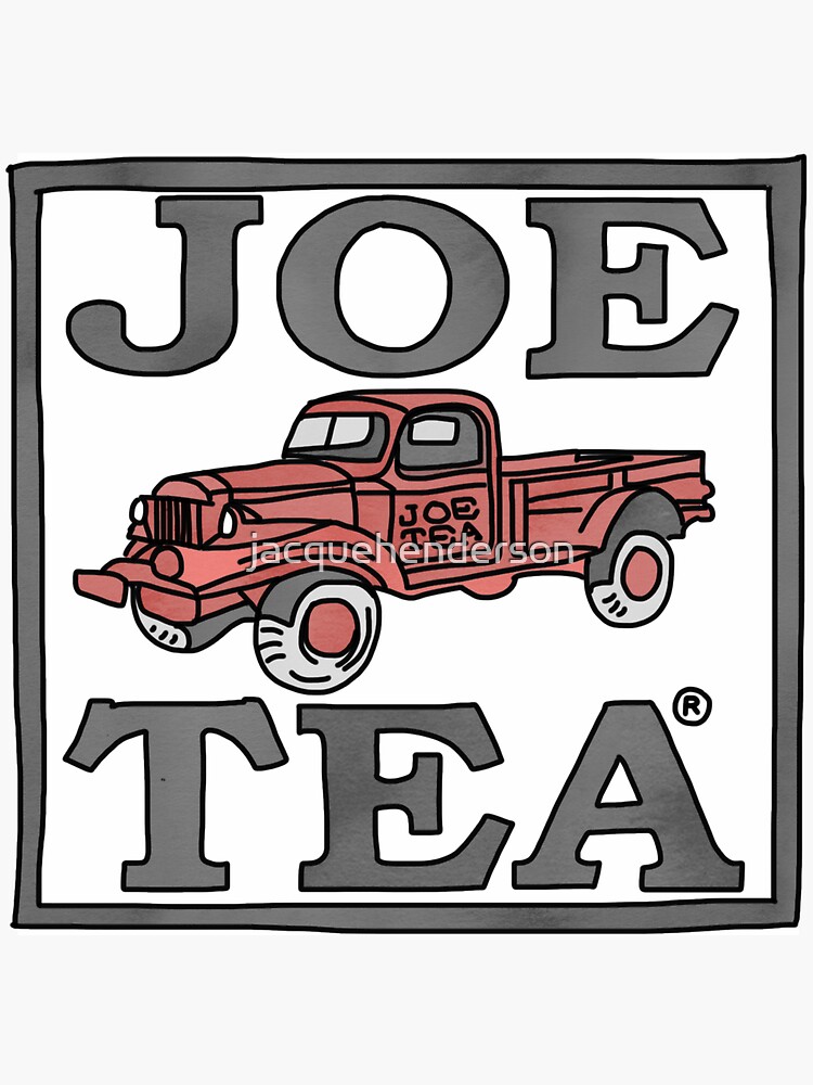 "joe tea logo" Sticker for Sale by jacquehenderson | Redbubble