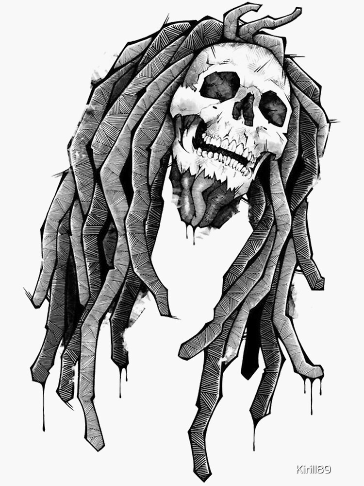 "Reggae Rasta Skull" Sticker for Sale by Kirill89 | Redbubble
