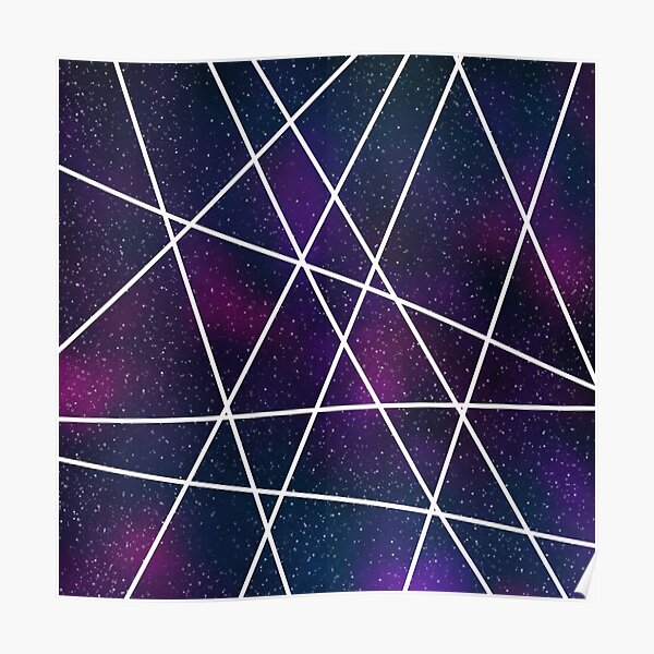 "Galaxy Stripes" Poster by ElianaS | Redbubble