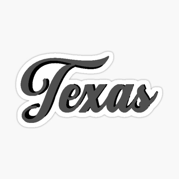 "texas 2" Sticker for Sale by brooke-rebe | Redbubble