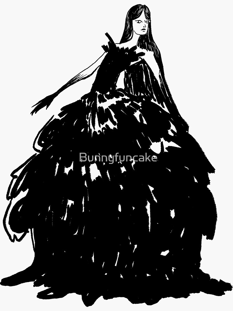 "Raven Queen" Sticker for Sale by Bunnyfuncake | Redbubble