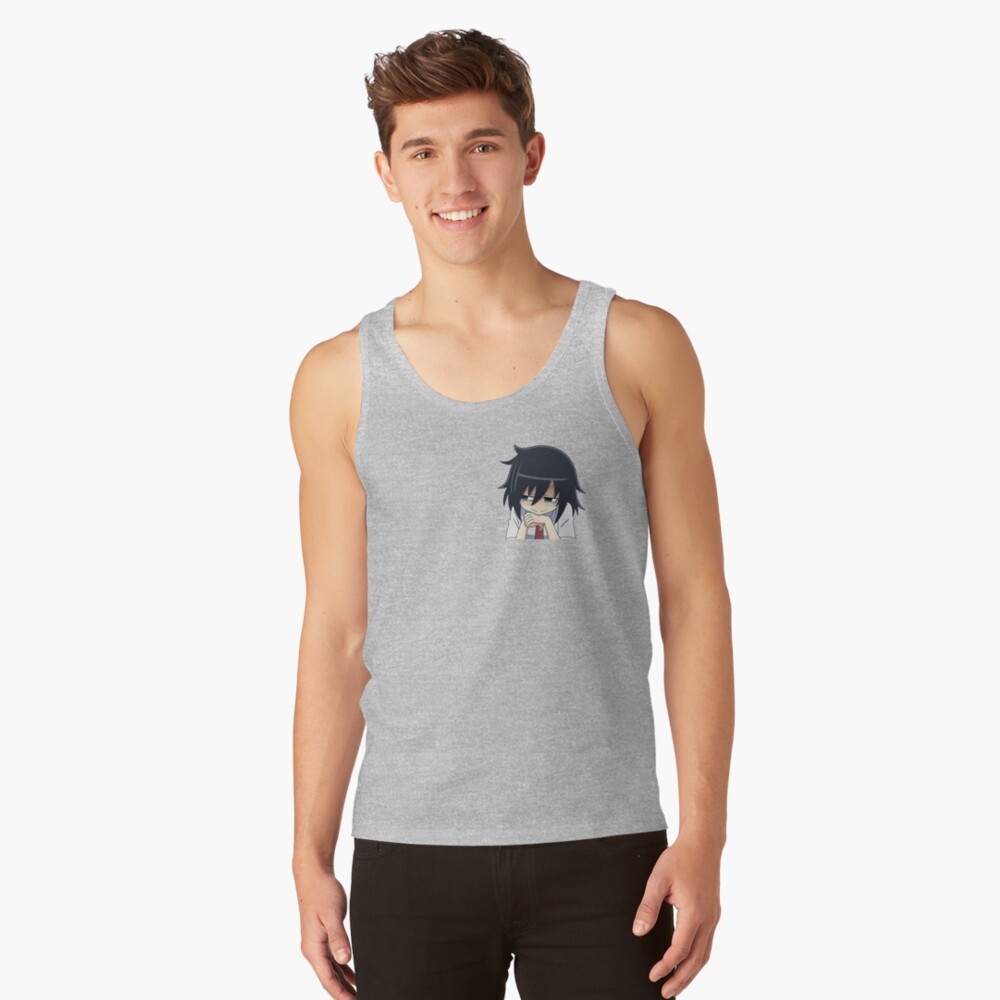 "Watamote:Tomoko Sly Look" Sticker for Sale by ratchips | Redbubble