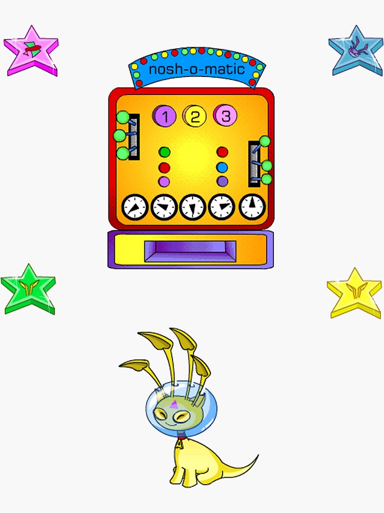 "Alien Aisha Vending Machine Stickers - with Nerkmid" Sticker for Sale ...