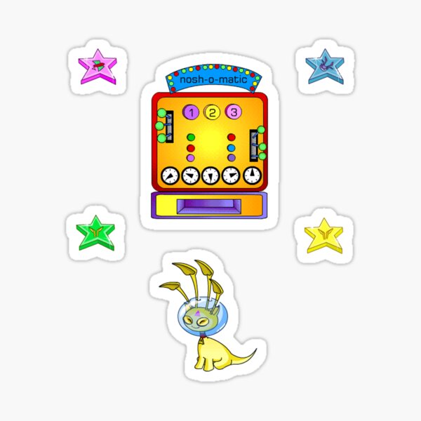 "Alien Aisha Vending Machine Stickers - with Nerkmid" Sticker for Sale ...