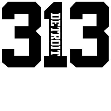 "313 Detroit" Sticker for Sale by shirtzink | Redbubble