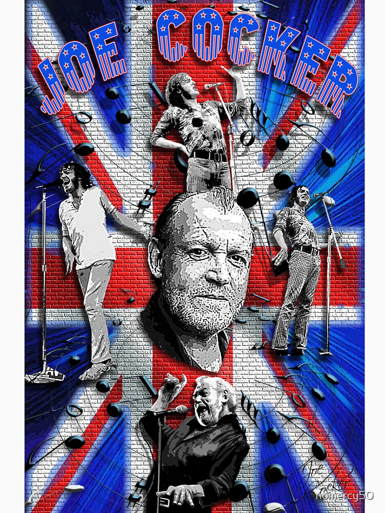 "Joe Cocker Poster" Premium T-Shirt for Sale by nomercy50 | Redbubble
