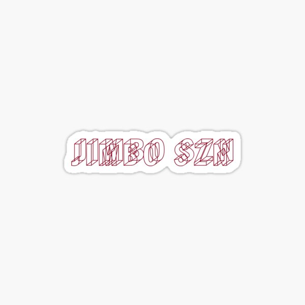 "jimbo szn" Sticker for Sale by brooke-rebe | Redbubble