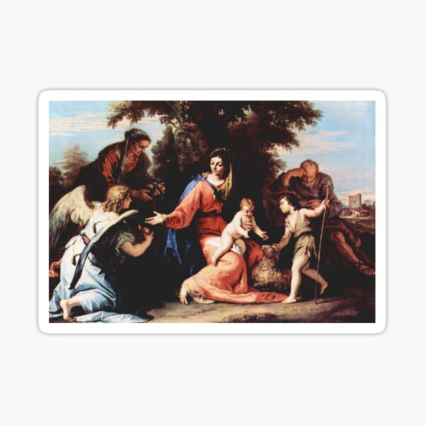 "Vintage Sebastiano Ricci Rest on the Flight into Egypt with John the ...