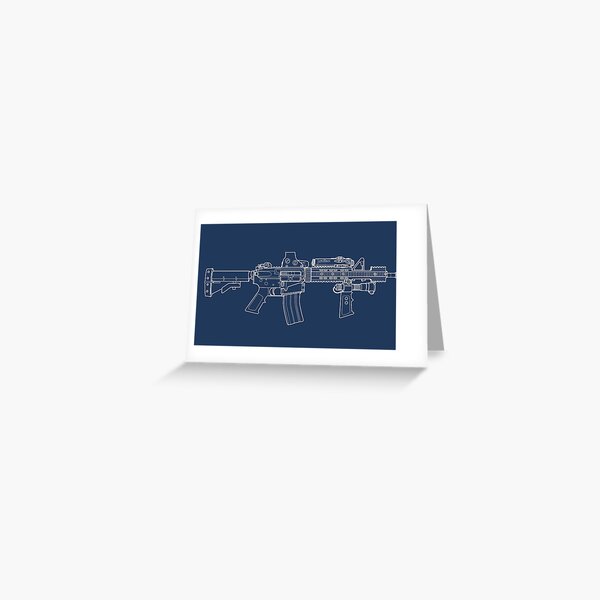 "M4A1 MRE Delta Force WHITE" Greeting Card for Sale by MatthewCHRC ...