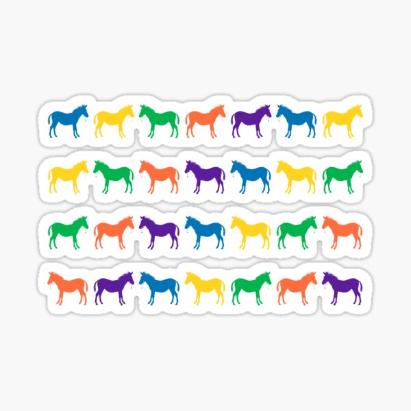 "Donkey herd" Sticker for Sale by -Nightsky- | Redbubble