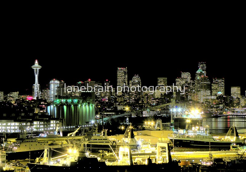 "Seattle Night Shots #2 ~ Seattle, Washington " by lanebrain ...