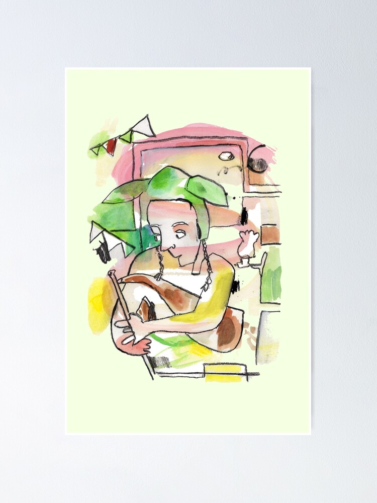 "Irish Trad Music Uilleann Pipe Player, Irish Music" Poster for Sale by ...