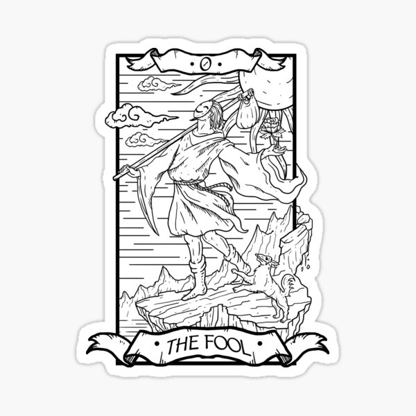 "Tarot Card The Fool" Sticker for Sale by Fabsershirts | Redbubble