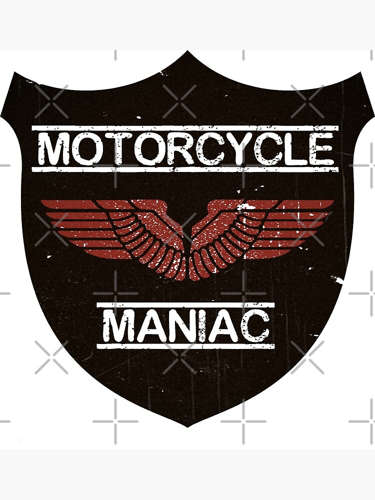 "Motorcycle Maniac" Poster for Sale by rosalinde2803 | Redbubble